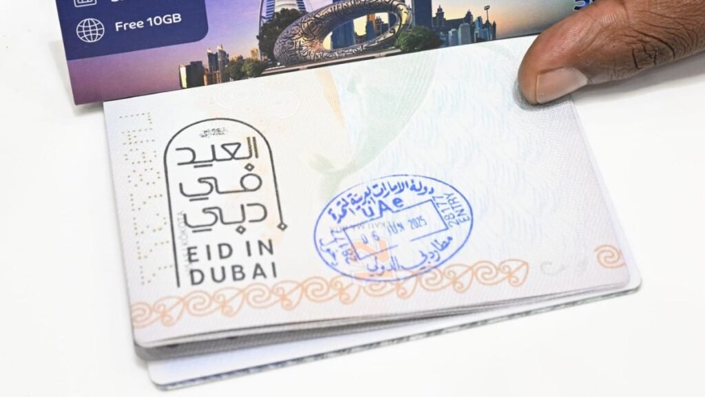 Eid Stamps at Dubai Airport Welcome Global Passengers