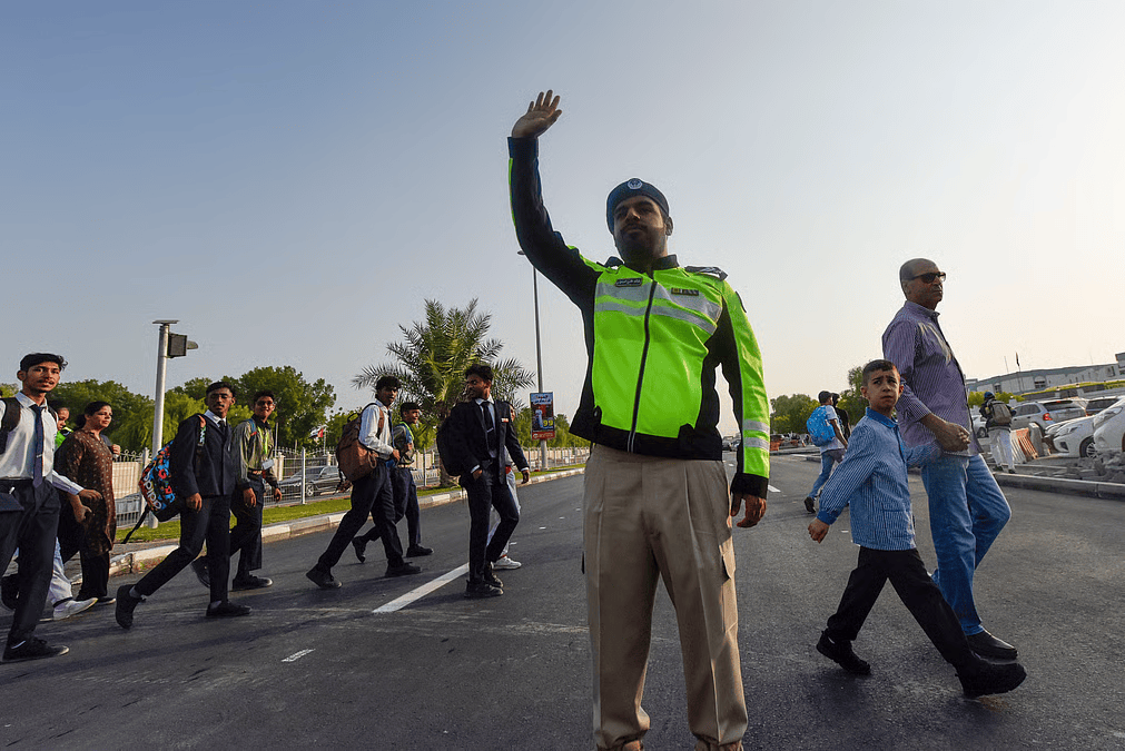 UAE School Traffic Marshals: Dance Moves & Hand Signals Keep Roads Safe