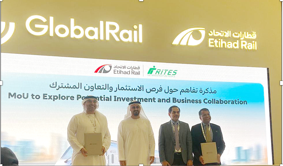 RITES Signs MoU with Etihad Rail to Transform UAE Mobility ...